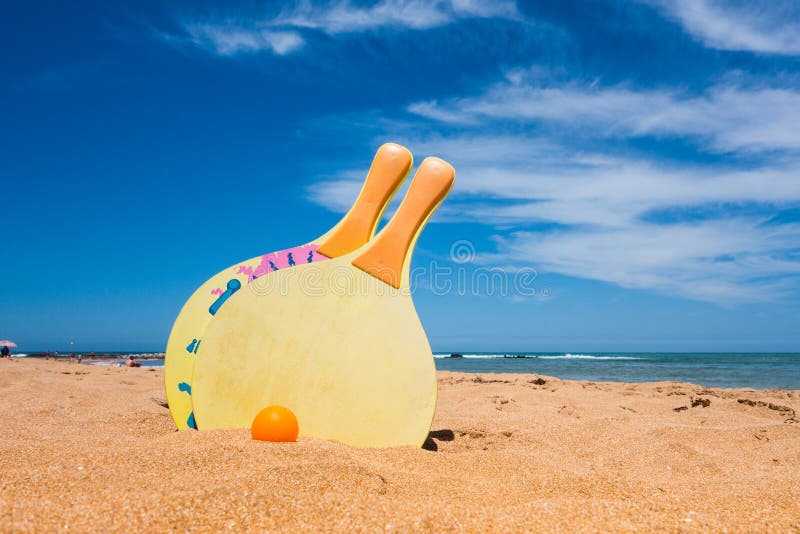 Beach activities stock image. Image of fitness, rackets - 92112773