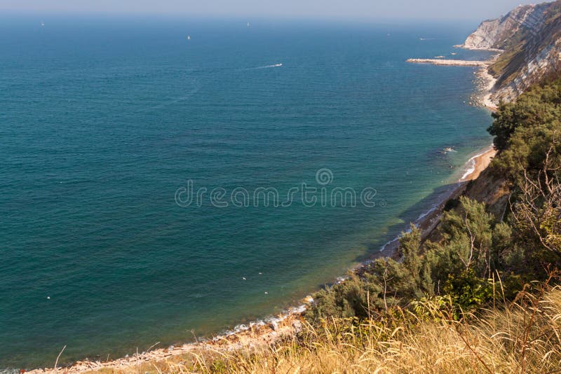 The beach of Ancona stock image. Image of place, italian - 37104685