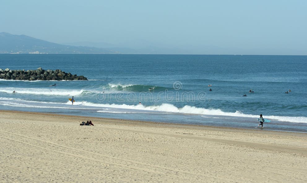 Beach of Anglet stock image. Image of cloud, summer, solitude - 7651191