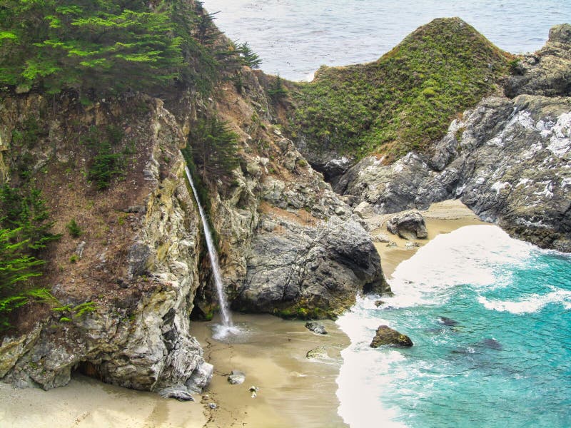 Beach Area in the Coast of California. USA Stock Photo - Image of ...