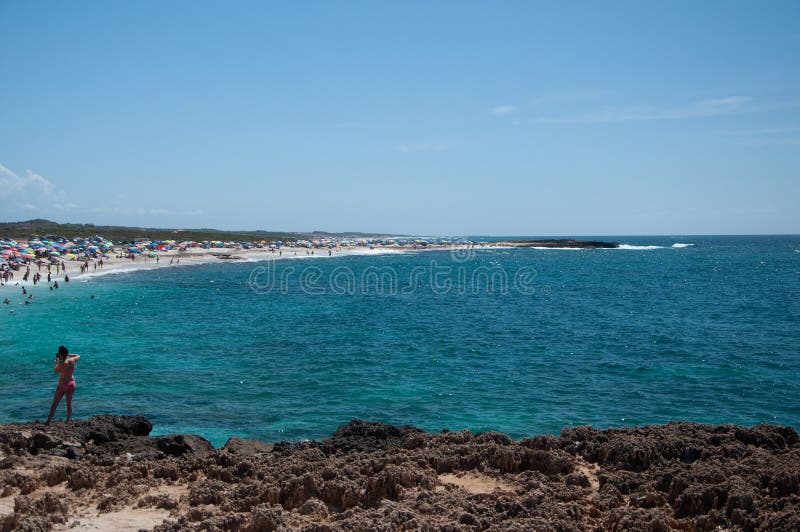 Beach in is Arutas. Sardinia, Italy Stock Image - Image of oristano ...