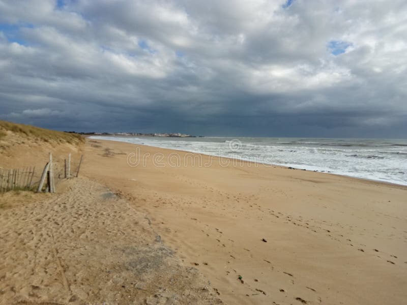 Beach stock image. Image of travel, france, ocean, wave - 118047963