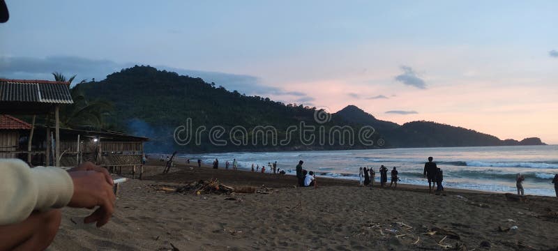 Beach Atmosphere the Beautiful One Stock Image - Image of beach ...