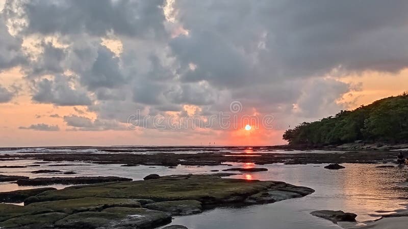 Beach atmosphere at sunset stock image. Image of beautiful - 288836153