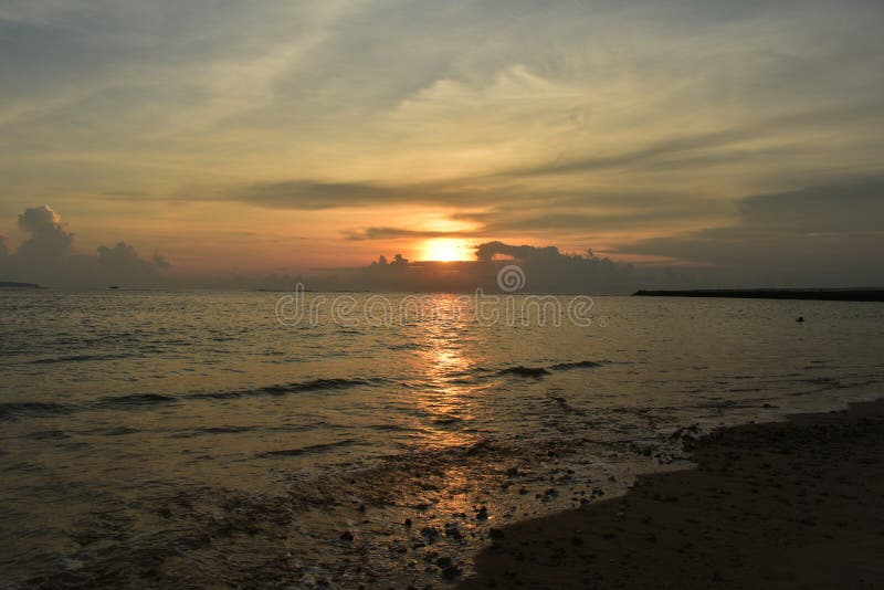 Beach Atmosphere with Sunset, Basic Files To Learn Editing Stock Photo ...