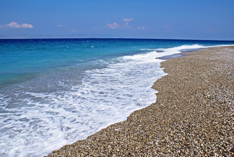 Beach and azure sea stock photo. Image of coastline, holiday - 41031848