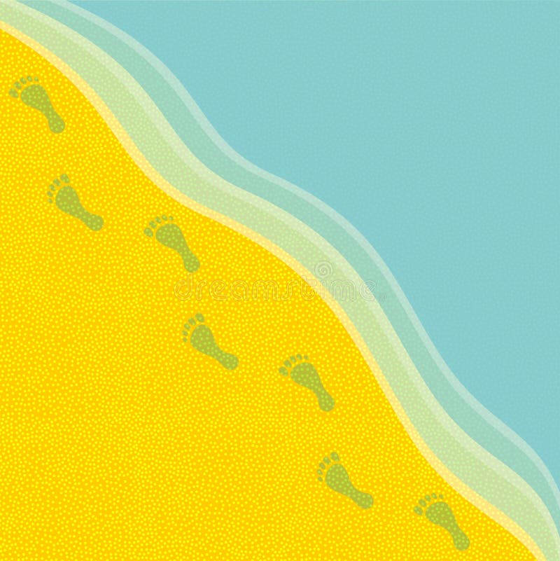 Beach background stock vector. Illustration of trace - 65158610