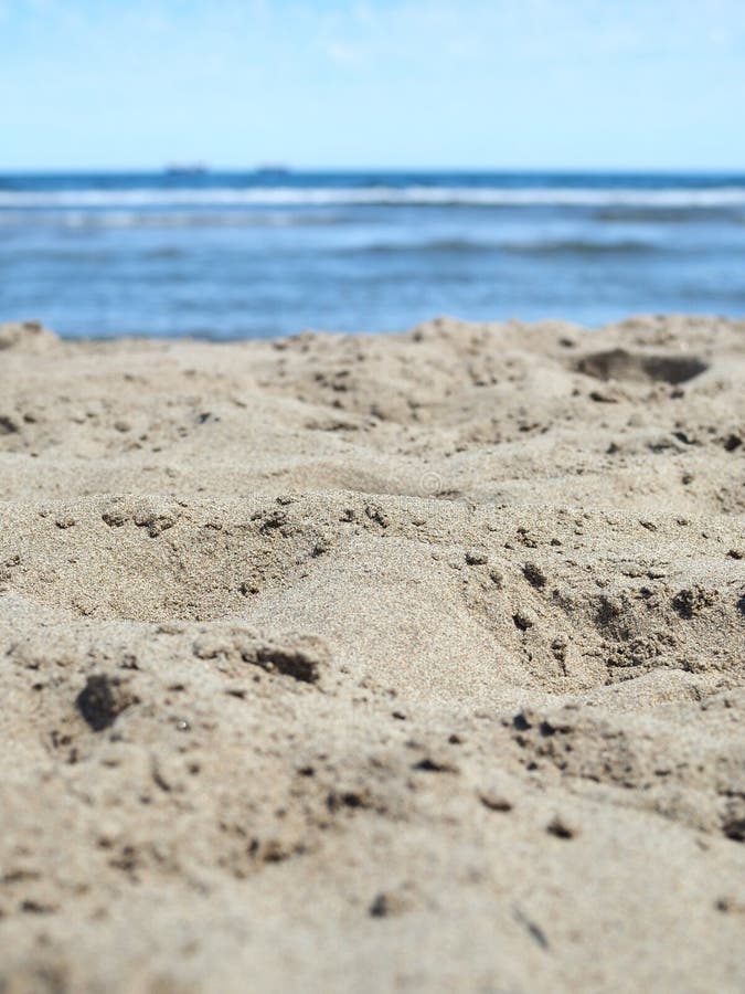 Beach Background,sand,water and Sky with Shallow Depth of Field Stock ...