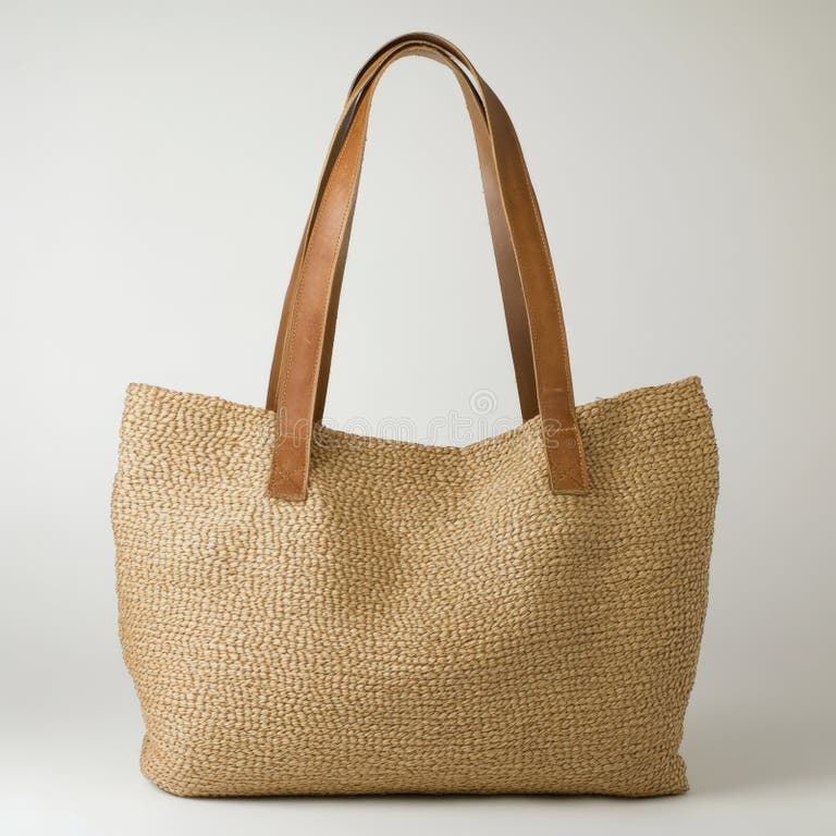 A Beach Bag, Depicted in Isolation Against a Transparent Background ...