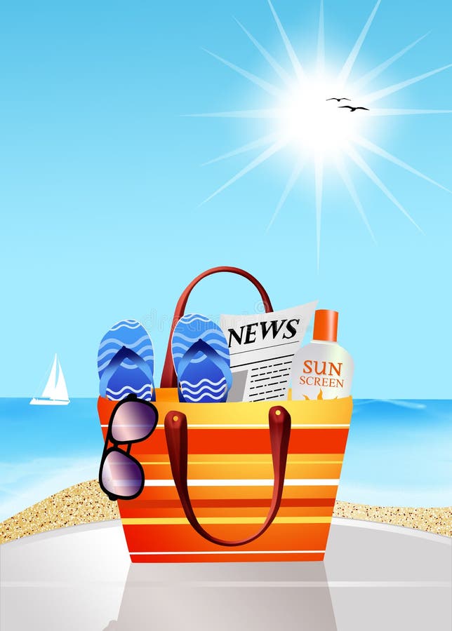Beach Bag Clip Art