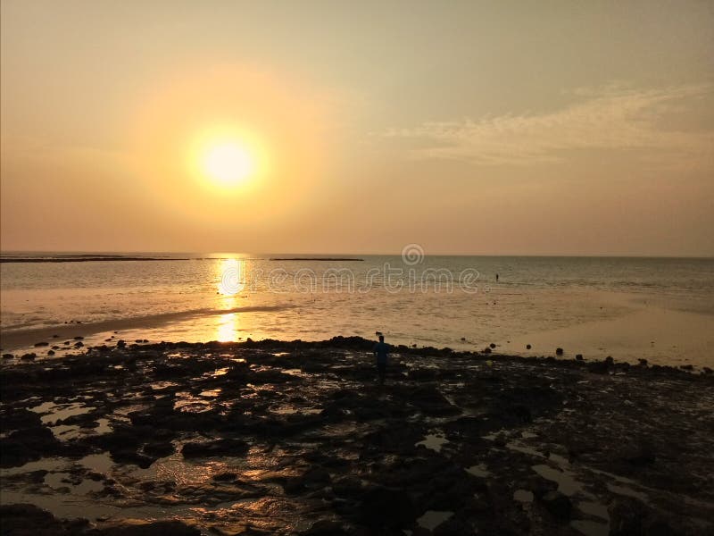Beach stock image. Image of jamnagar, beach, dist, balachadi - 128605587