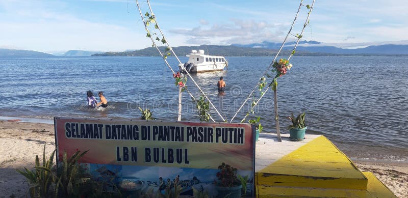 Beach of Balige, North Sumatera Editorial Photography - Image of ...
