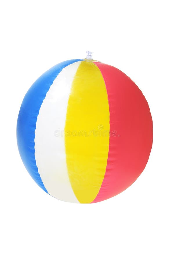 Beach Ball stock image. Image of ball, strips, isolated - 18505505