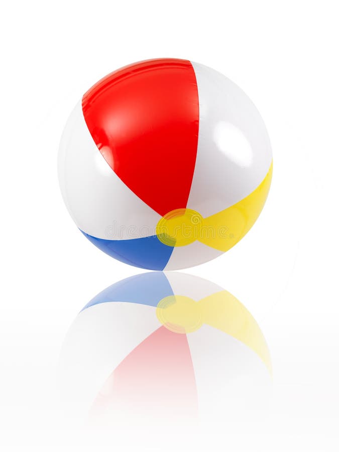 Kids rubber beach ball stock image. Image of blow, pink - 326229