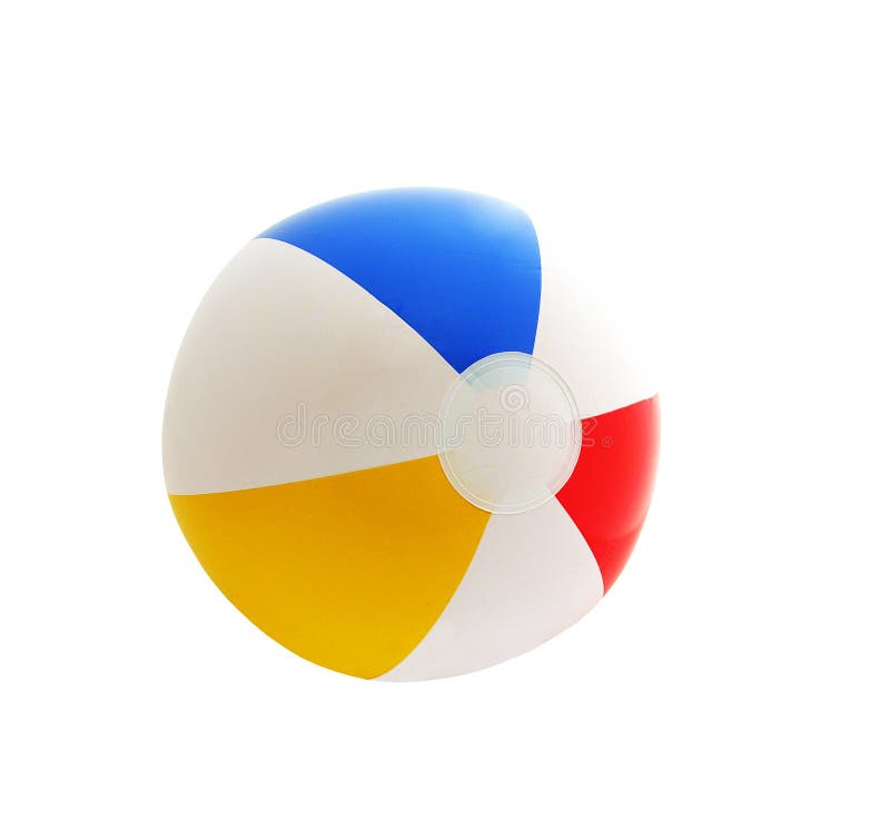 Kids rubber beach ball stock image. Image of blow, pink - 326229