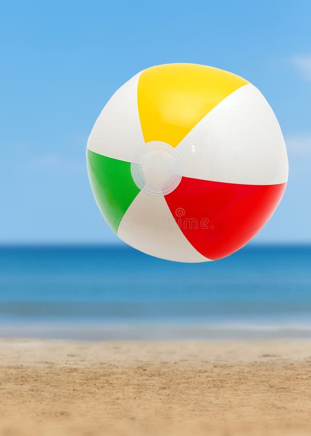 Beach Ball stock photo. Image of coast, bright, play - 40778300