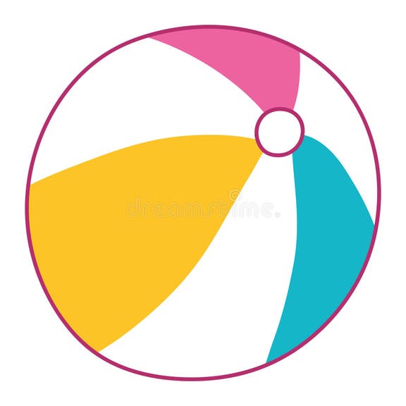 Beach ball design stock vector. Illustration of bouncy - 253035373