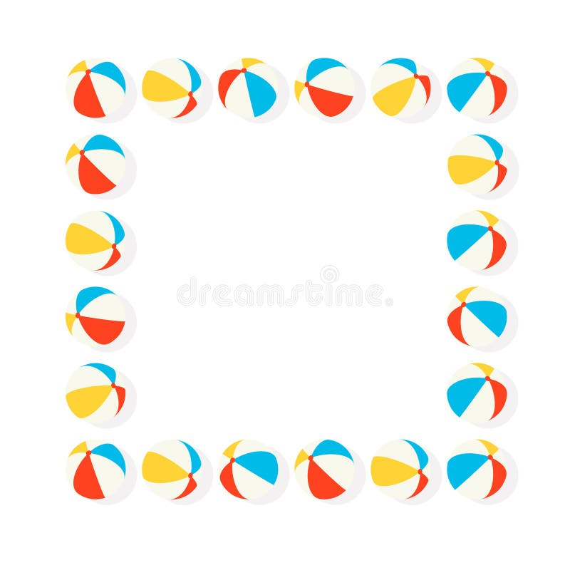 Beach Ball Border Stock Illustrations – 583 Beach Ball Border Stock Illustrations, Vectors ...