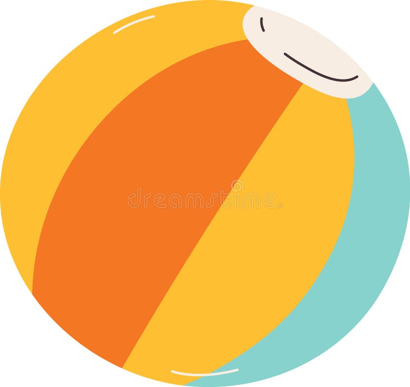 Beach Ball Icon stock vector. Illustration of plastic - 318808835