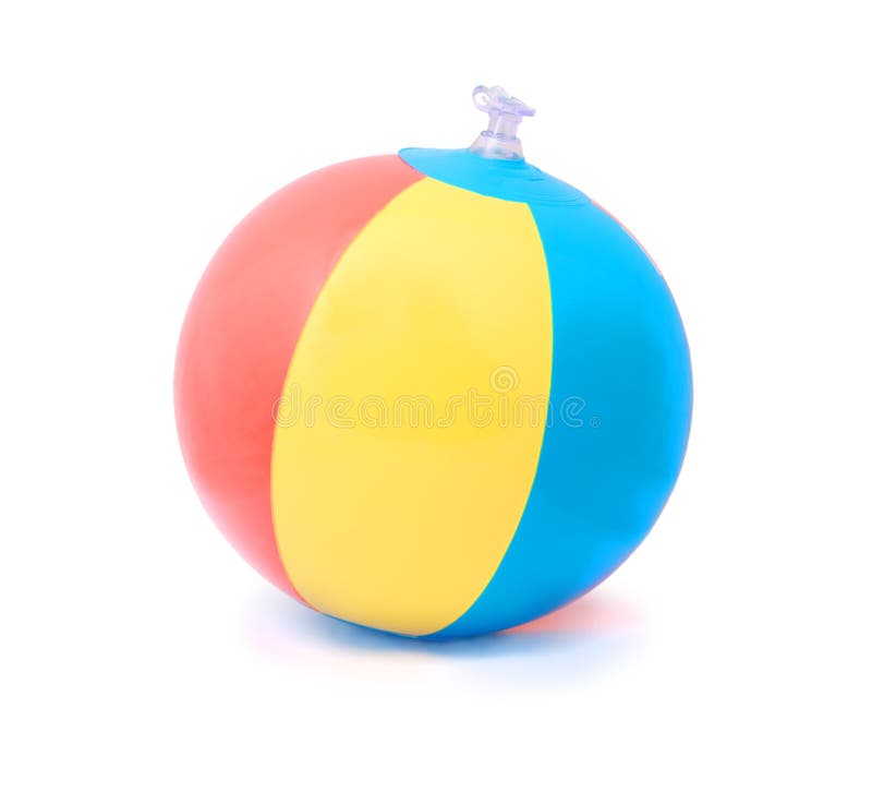 Kids rubber beach ball stock image. Image of blow, pink - 326229