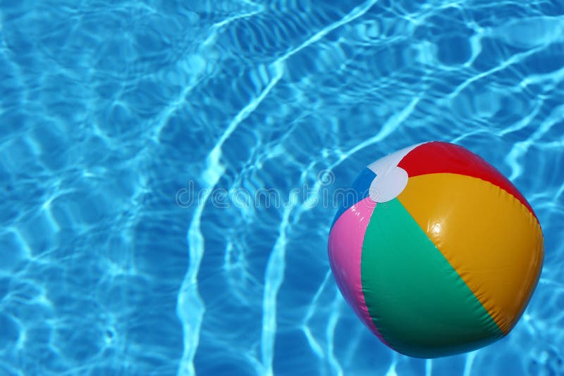 Beach Ball in Swimming Pool Stock Image - Image of color, holiday: 128981