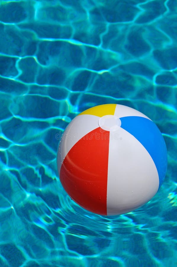 Waterpolo ball in pool (2) stock image. Image of water - 1066041