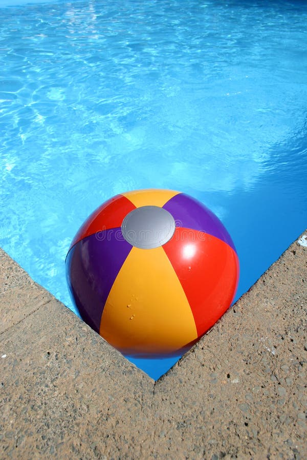 Beach Ball in Swimming Pool Stock Image - Image of color, holiday: 128981