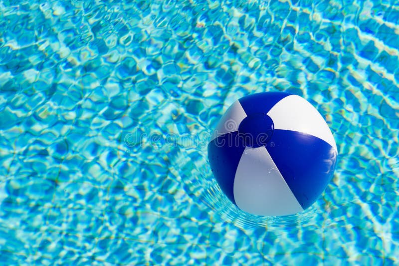 Beach Ball In Swimming Pool Stock Photo - Image of multi, level: 38225870