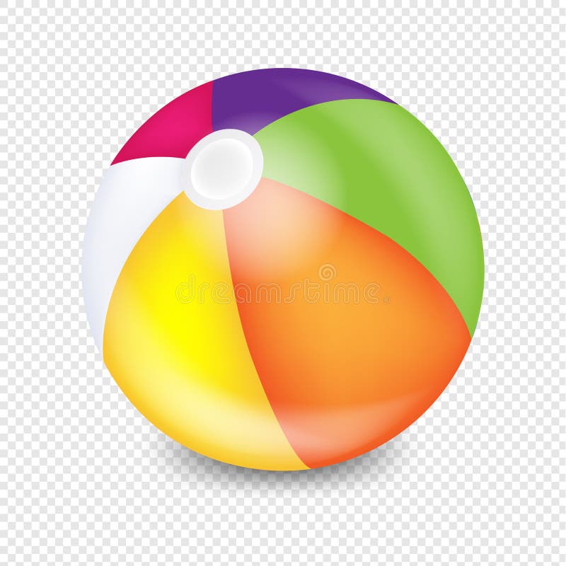 Sun with Beach Ball stock vector. Illustration of light - 18839459