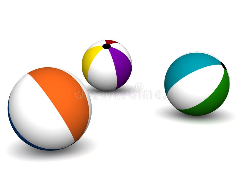 Three Beach Balls Stock Illustrations – 234 Three Beach Balls Stock ...