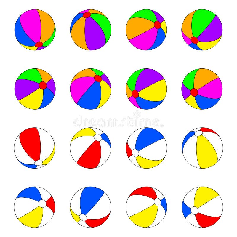 Three Beach Balls Stock Illustrations – 109 Three Beach Balls Stock ...