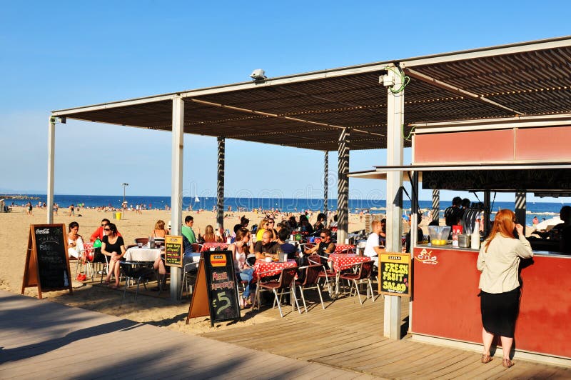 Beach bar editorial stock photo. Image of tourists, alcohol - 25873928