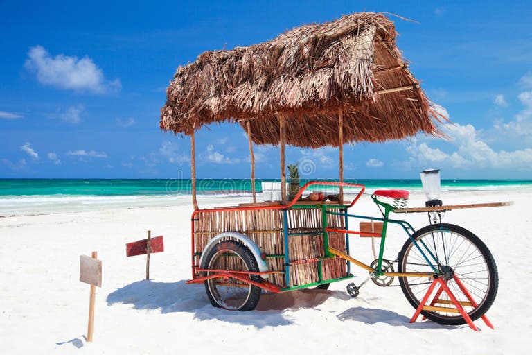 Beach bar bike stock image. Image of paradise, landscape - 19871043