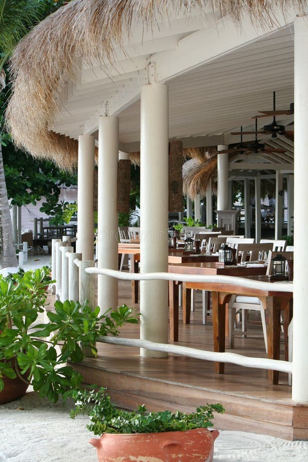 Beach Bar and Restaurant stock image. Image of message - 20488535