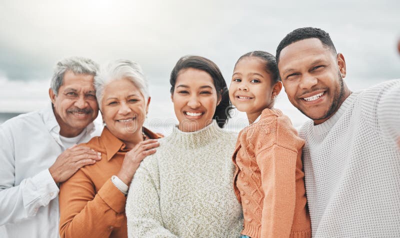The Beach is a Barrel of Fun. an Affectionate Family of Five on the ...