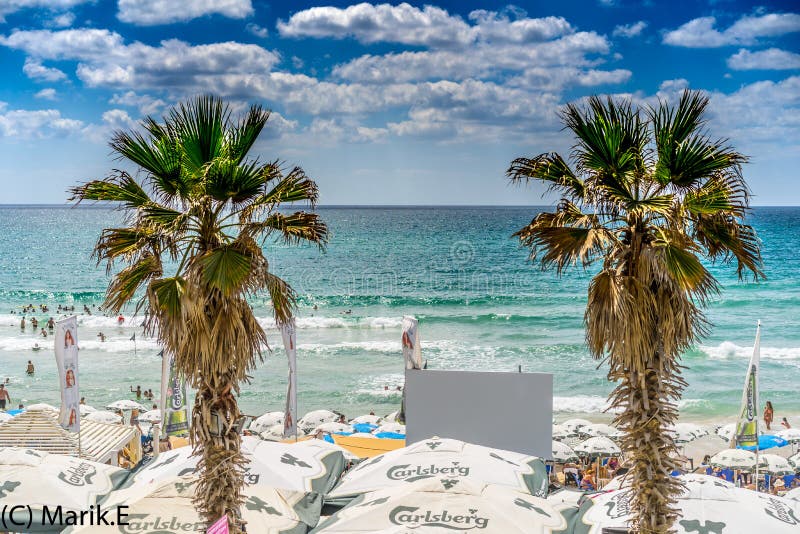 Beach, Bat Yam Coast, Israel Editorial Photography - Image of sorrento ...