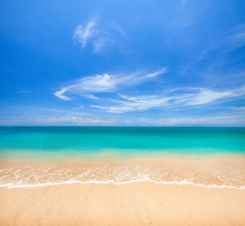 Beach and Tropical Sea. Koh Samui, Thailand Stock Image - Image of ...