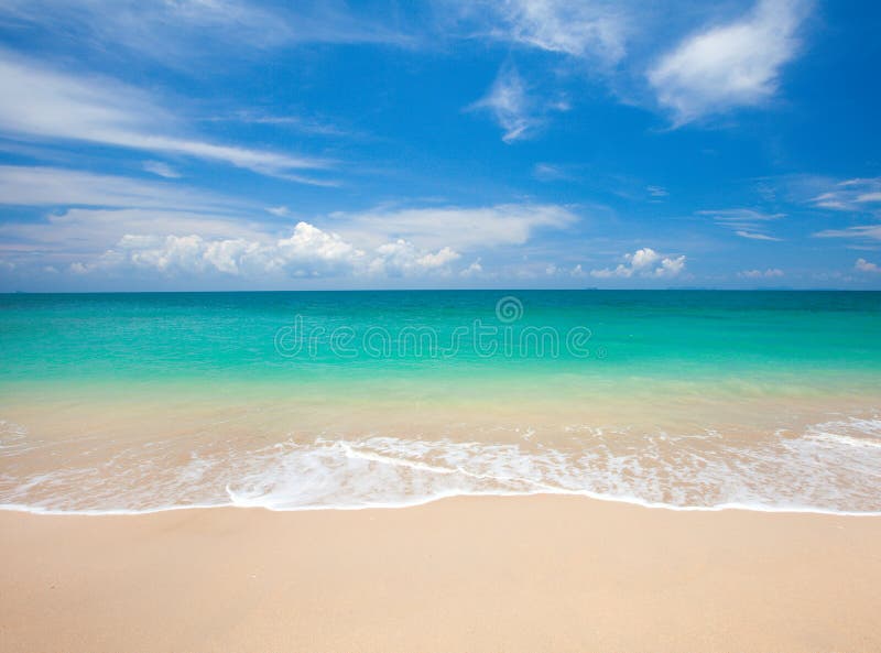 Beach and Tropical Sea. Koh Samui, Thailand Stock Image - Image of ...