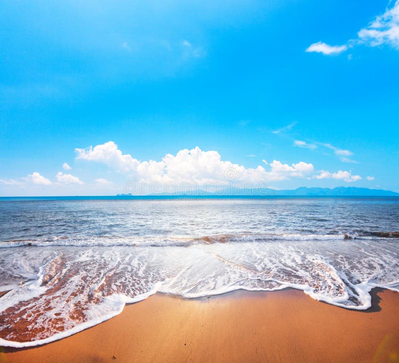 Beach and Tropical Sea. Koh Samui, Thailand Stock Image - Image of ...