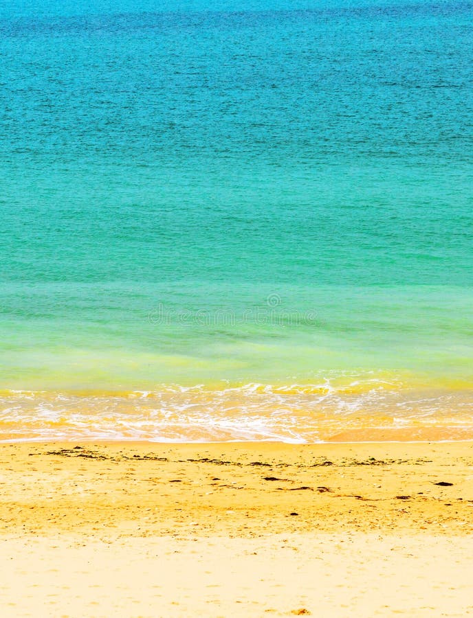 Beach and Beautiful Tropical Sea Stock Photo - Image of holiday ...