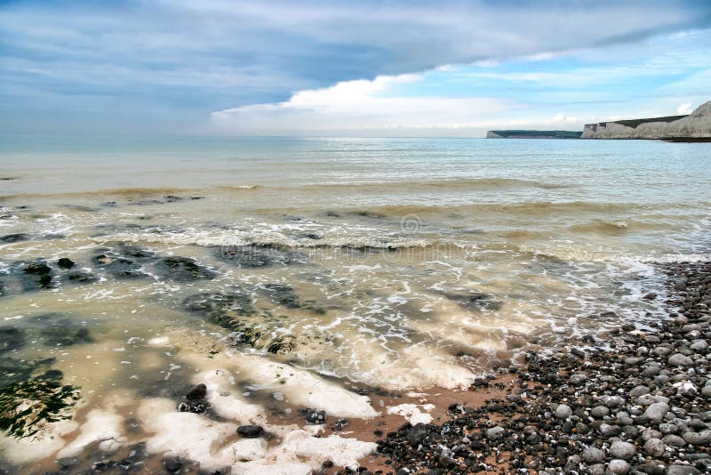 The Beach at the Birling Gap Stock Photo - Image of seascape, shore ...