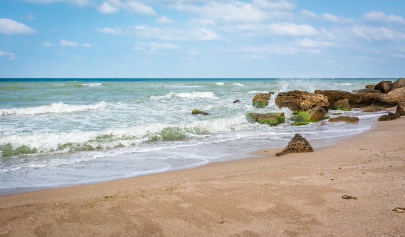 Beach of Black Sea in Turkey Stock Image - Image of waves, coast: 57866821
