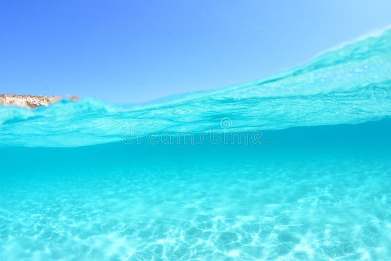 Beach of Blue Lagoon on the Island of Comino - Island of Malta Stock ...