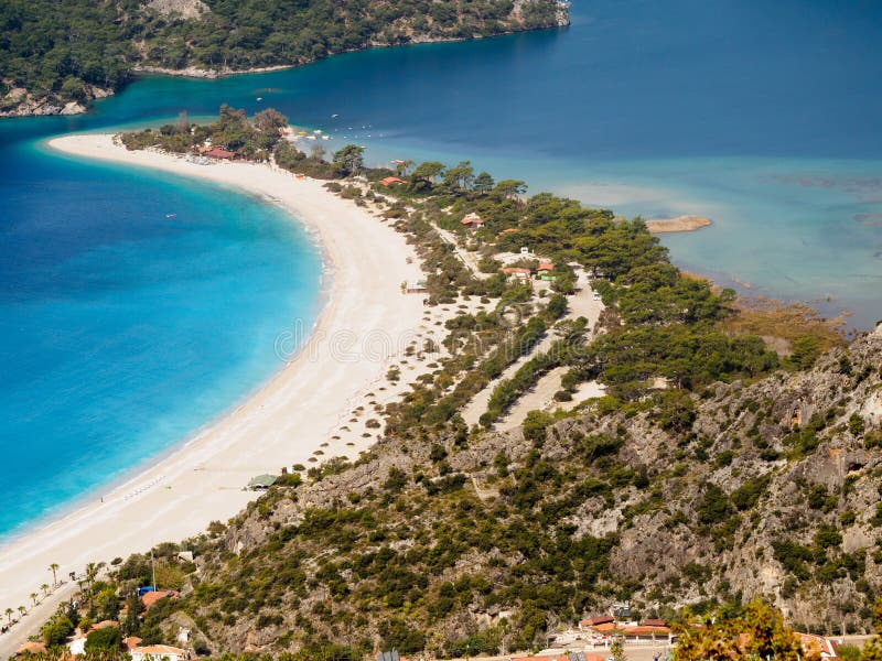 Beach of Blue Lagoon. Oludeniz. Turkey. Stock Image - Image of fethiye ...