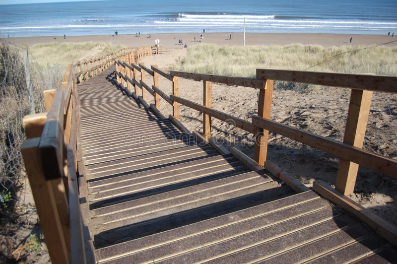 Beach boardwalk stock photo. Image of shore, steps, beach - 38438414