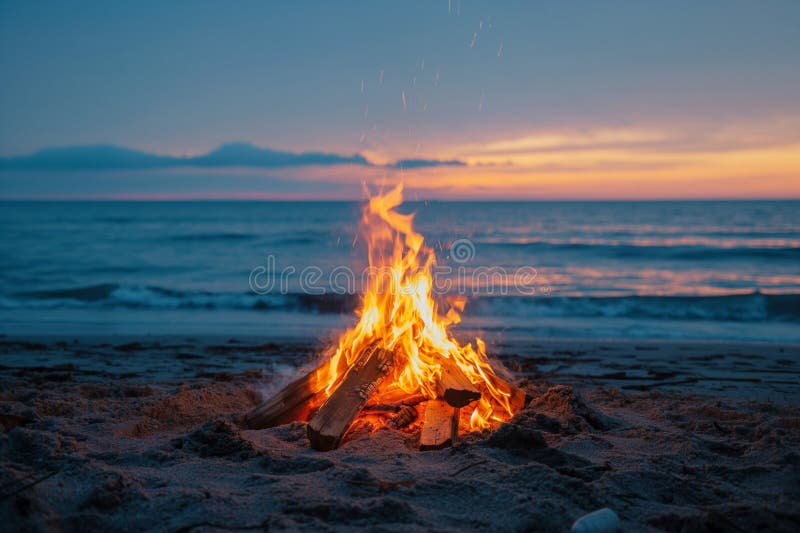 Beach Bonfire Stock Illustrations – 2,238 Beach Bonfire Stock ...