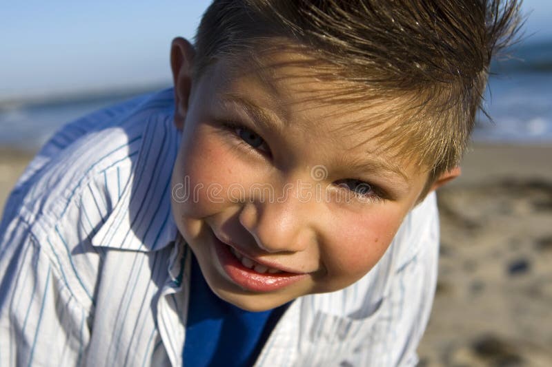 Beach boy stock image. Image of hair, laughter, beautiful - 10143931