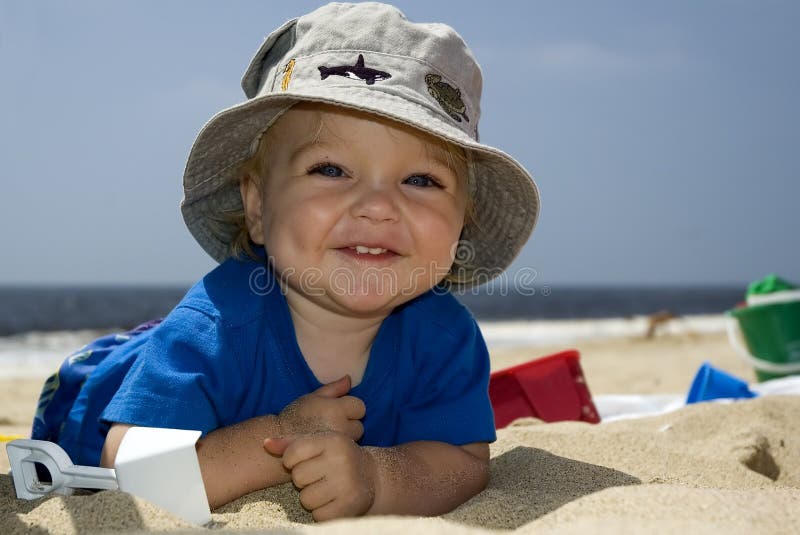 Beach Boy stock photo. Image of baby, suit, family, beauty - 2245646