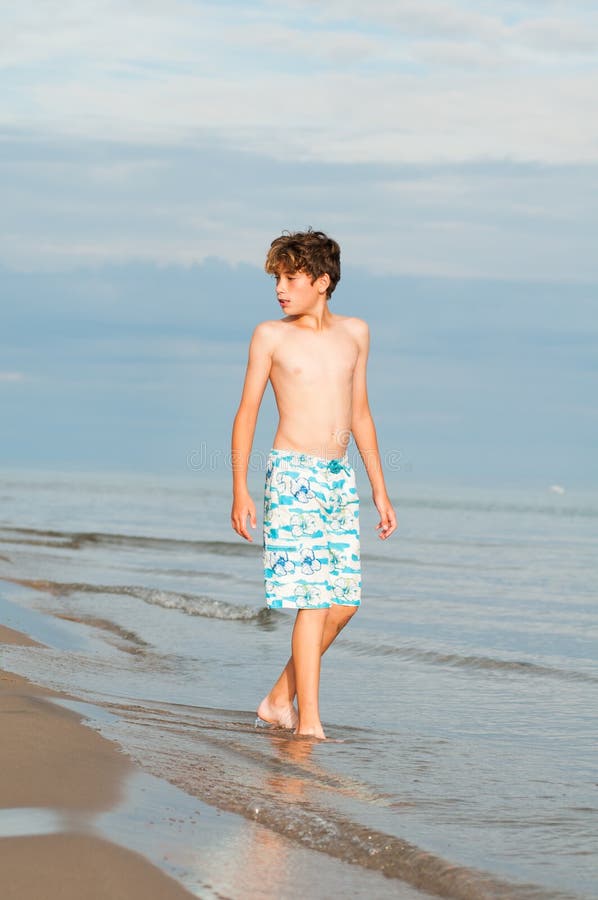 Beach boy stock image. Image of blue, childhood, canada - 74350269
