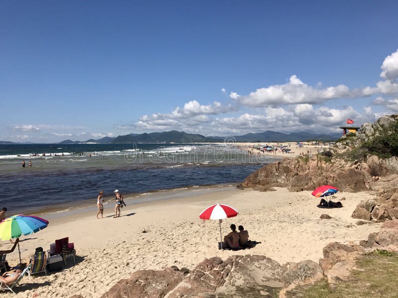 Beach, Guarda Do Embau, Brasil Stock Photo - Image of guarda, embau ...